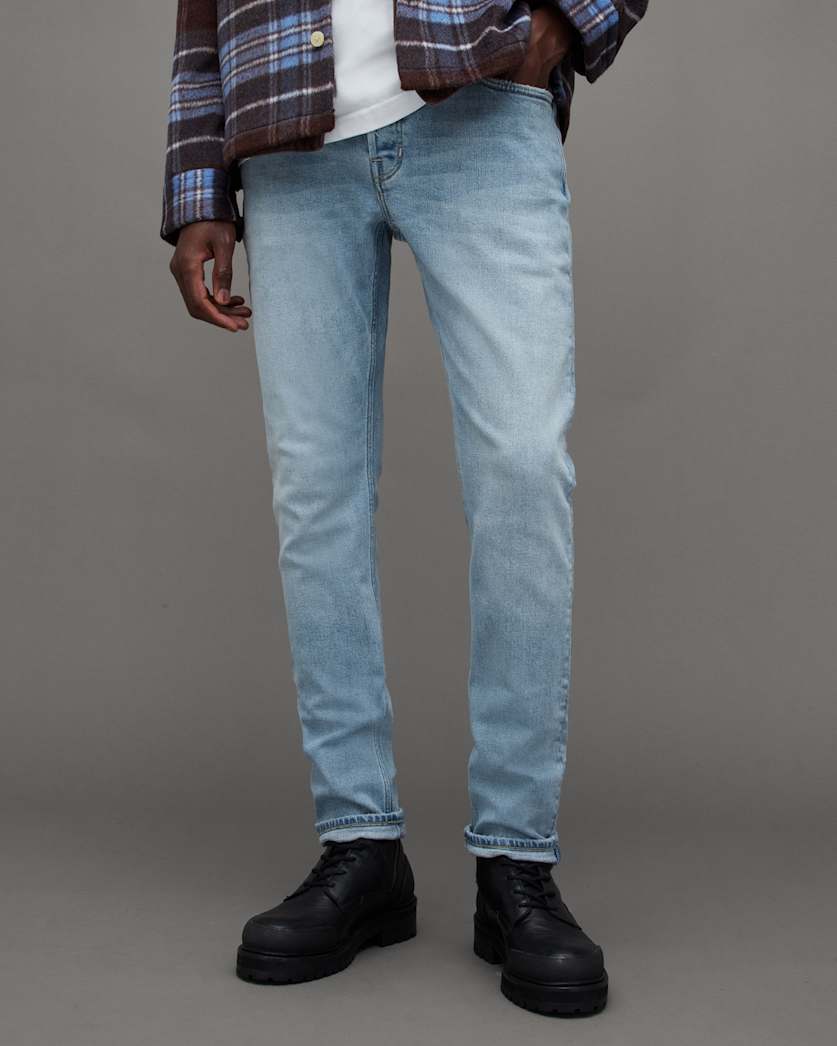 Rex Slim Fit Soft Stretch Denim Jeans Light Indigo | ALLSAINTS